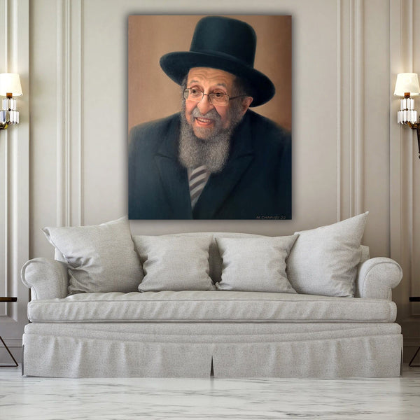 Rabbi Meir Abouhassira By Mikhail Chapiro - Jewish Art Paintings - AHAVART
