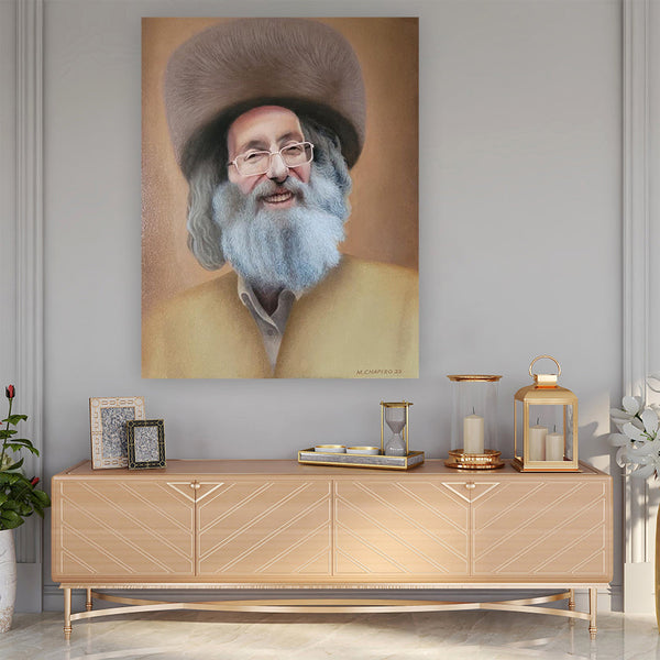Rabbi Meir Abouhassira By Mikhail Chapiro - Jewish Art Paintings - AHAVART